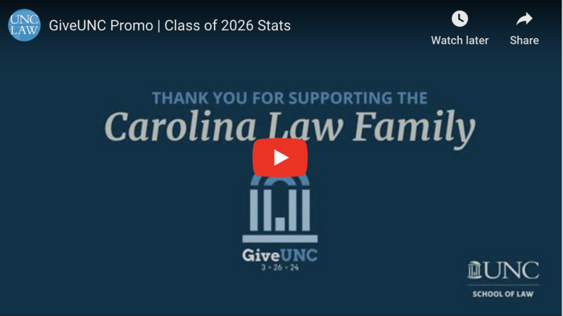 School of Law | GiveUNC
